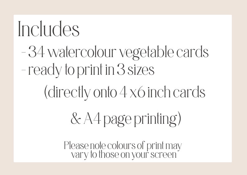 Printable Vegetable Card Set | Digital Vegetable Prints | Montessori ...