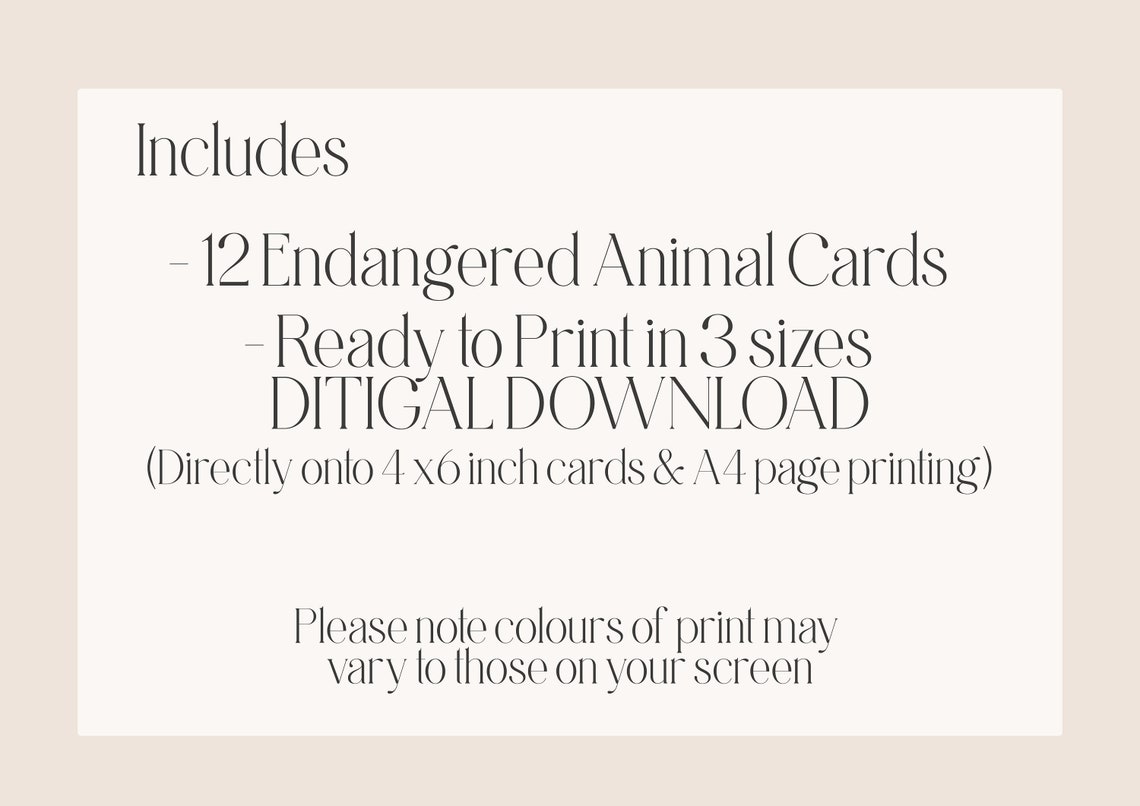 Printable Endangered Animal Cards Wild Republic Matching Cards ...