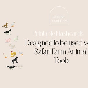 Printable Farm Animal Toob Cards| Toob Matching Cards | Montessori ...