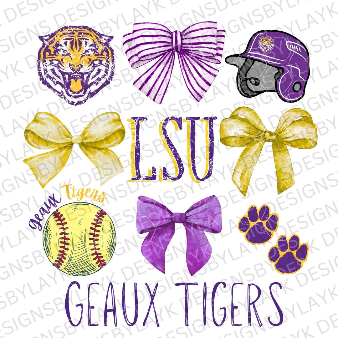 LSU Softball Coquette PNG - Etsy