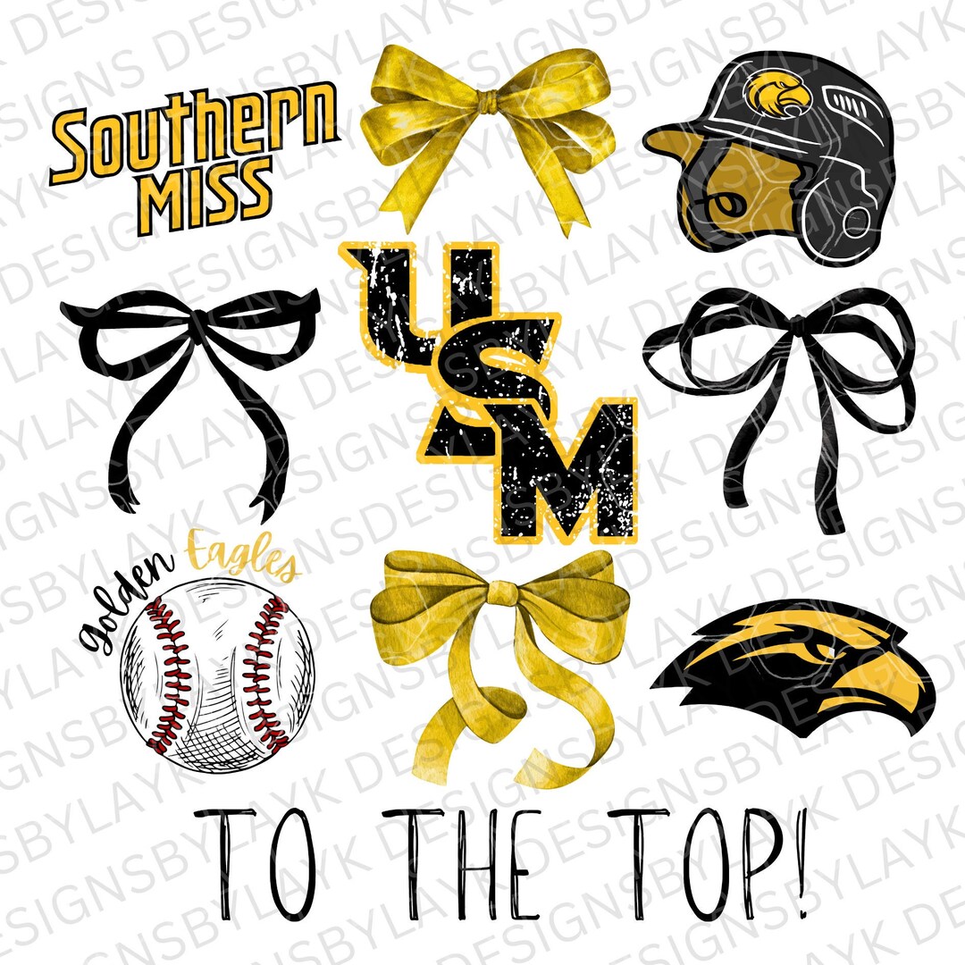 USM Baseball Coquette PNG - Etsy