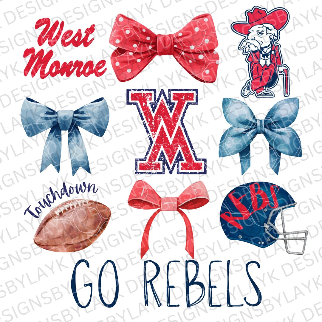West Monroe Rebels Coquette PNG - Etsy
