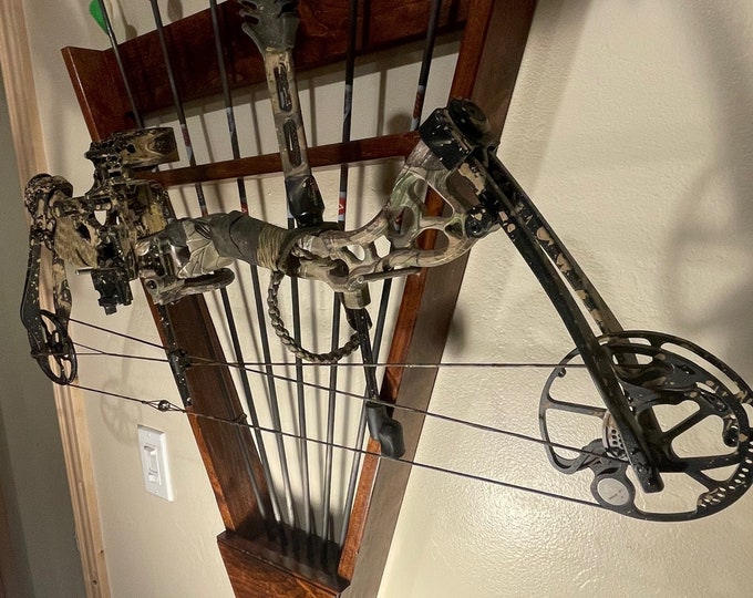 Archers Rack, Bow Rack, Wall Art, Hunters Wall Art, Archers Display ...
