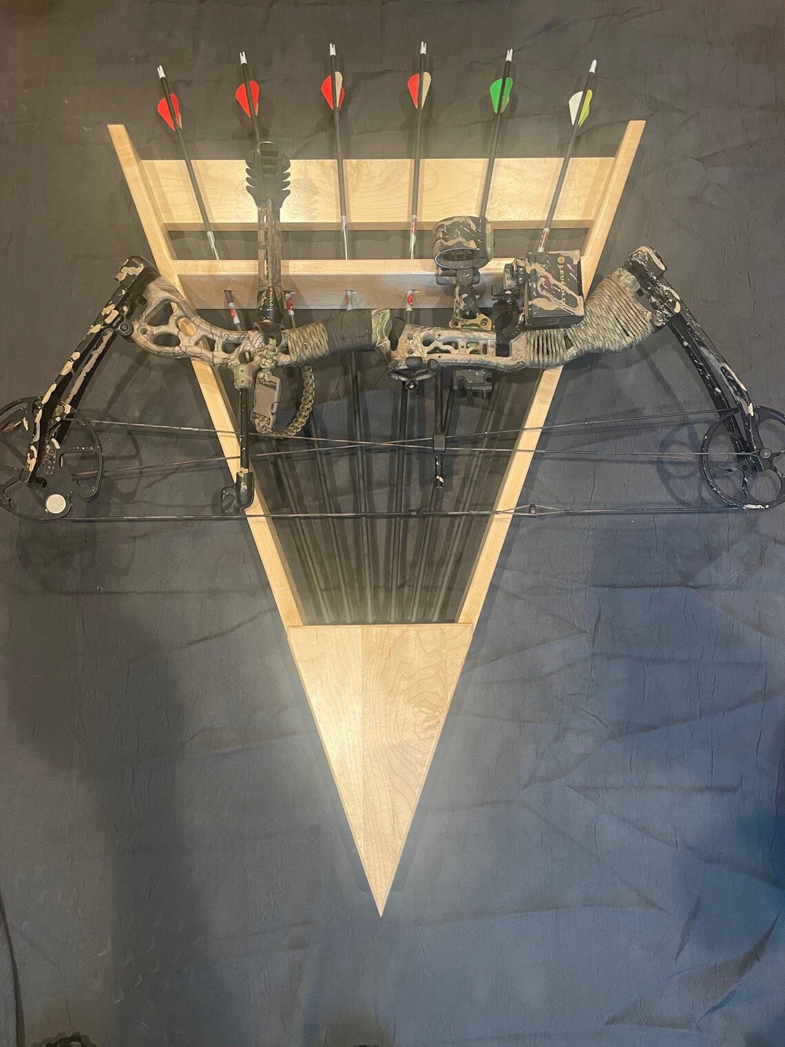 Archers Rack, Bow Rack, Wall Art, Hunters Wall Art, Archers Display ...