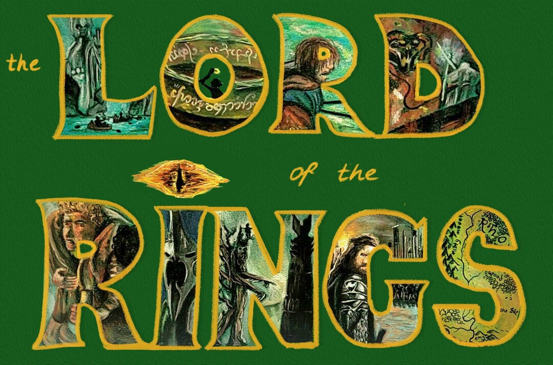 Custom Drawings of Iconic Scenes in Title Letters | Unique Cinematic ...