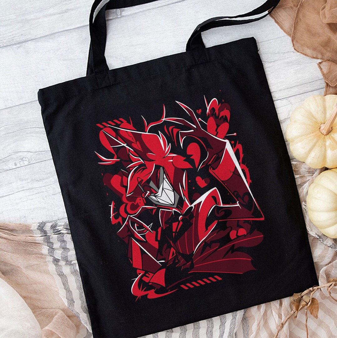 Alastor From Hazbin Hotel Tote Bag, Hazbin Hotel TV Series Merch for ...