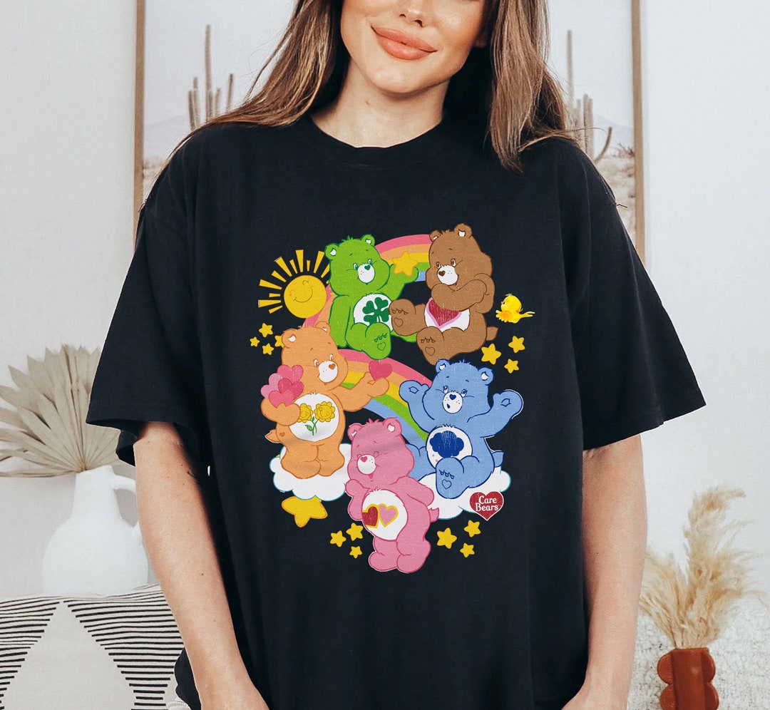 Retro Rainbow Party Care Bears Shirt, Care Bear Birthday Shirt, 80s ...