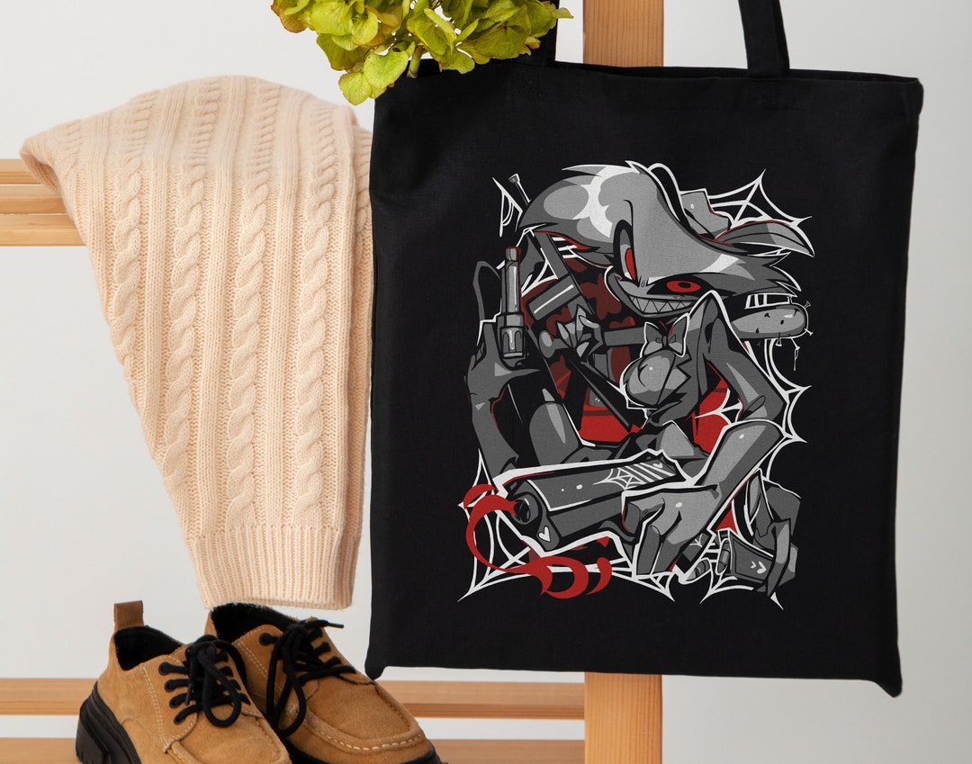Angel Dust Hazbin Hotel Characters Tote Bag Hazbin Hotel Cartoon ...