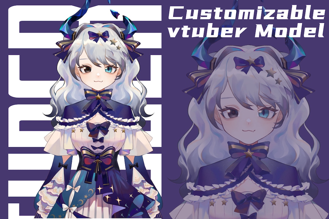 Custom Anime Vtuber Live2d Model | Character Design Commission - Etsy