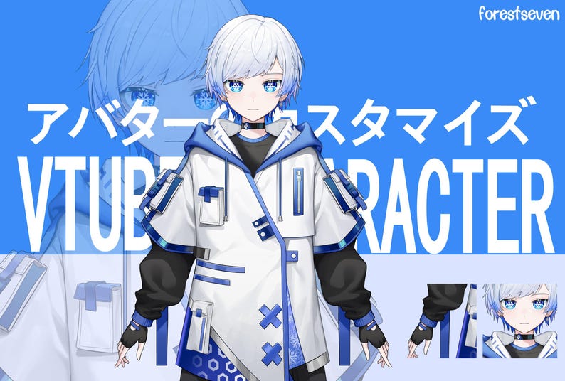 Custom Vtuber Live2d Model: Design, Rigging, and Fan Art Commission - Etsy