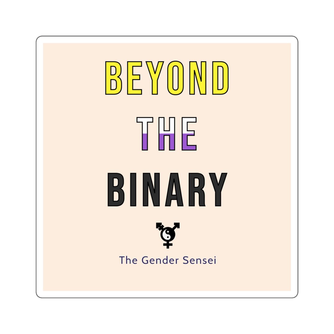 Beyond the Binary - Non-binary Flag Colors - Square Stickers - Etsy