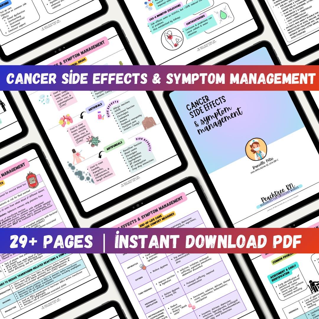 Cancer Side Effects & Symptom Management | PDF | 27+ Pages | Oncology ...