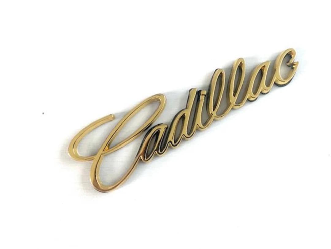 Cadillac Gold Emblem Metal Badge Trunk Rear Side Front !! Same Day ...