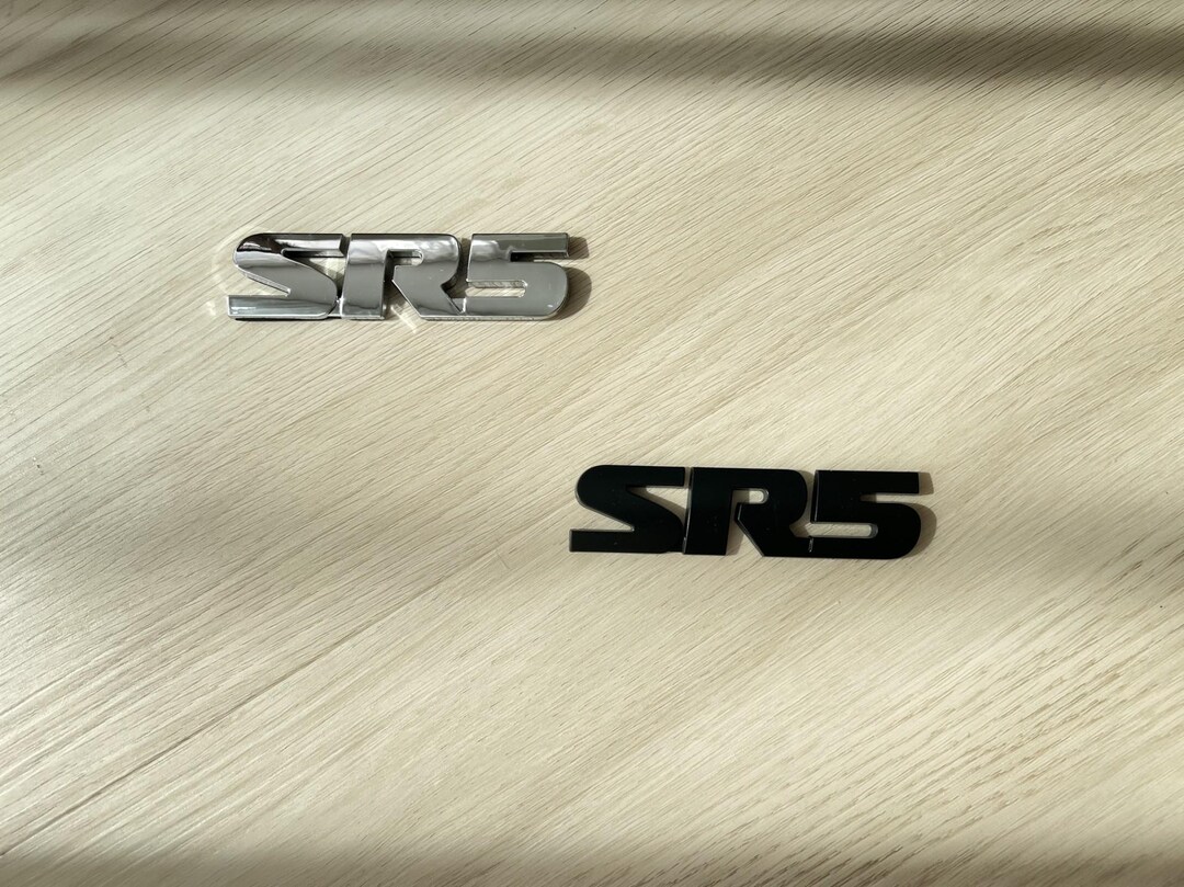SR5 Letter Emblem Badge (available in Black & Silver) Universal Fit - Etsy
