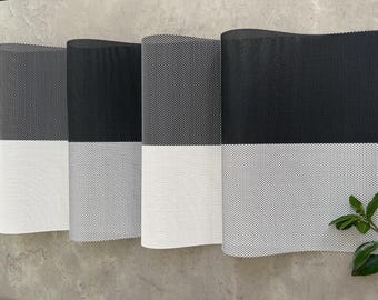 Black and White Placemats: Heat-resistant Plastic Table Mats - Etsy