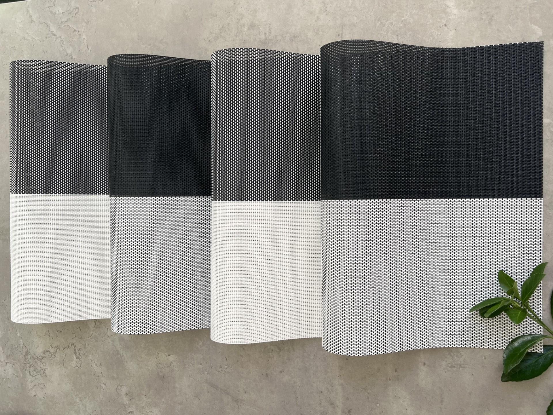 Black and White Placemats: Heat-resistant Plastic Table Mats - Etsy