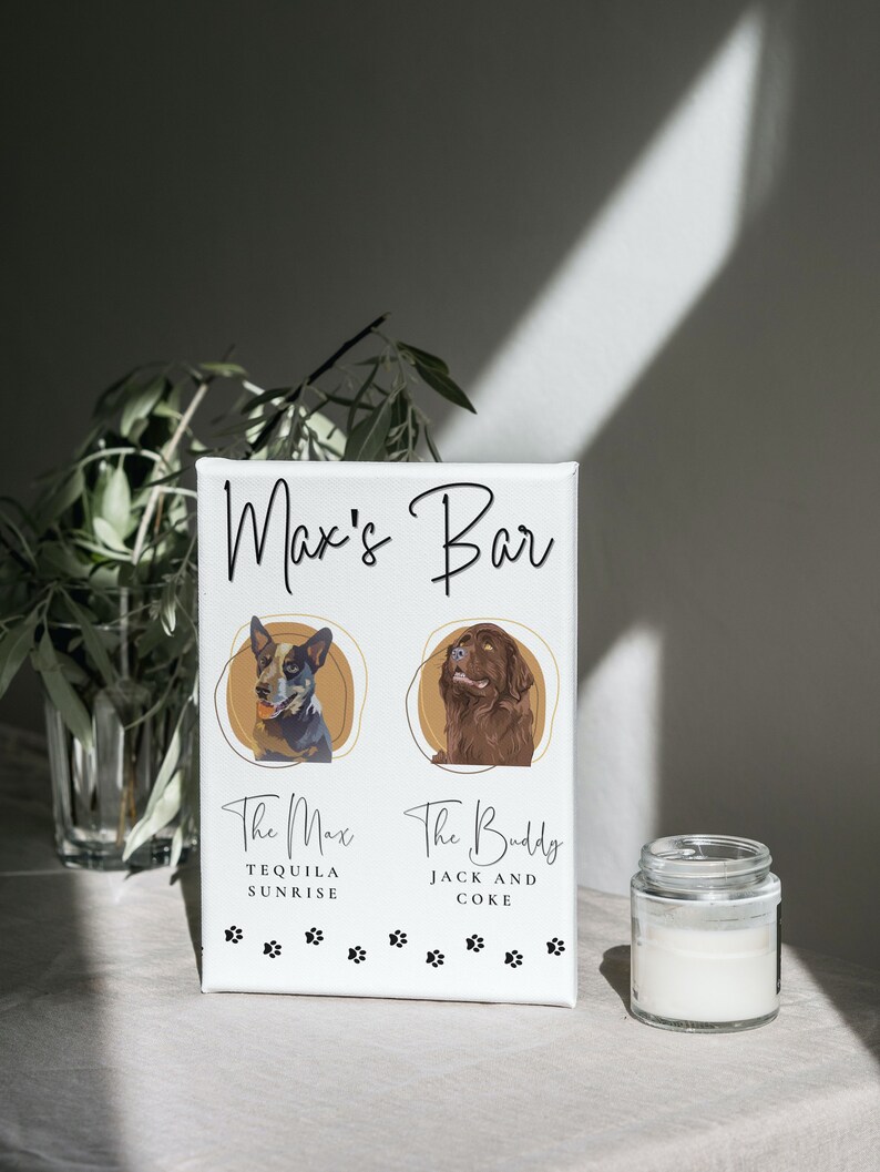 WEDDING SIGN - Dog Bar, Dog Bar Menu for Wedding, Wedding Signs With ...