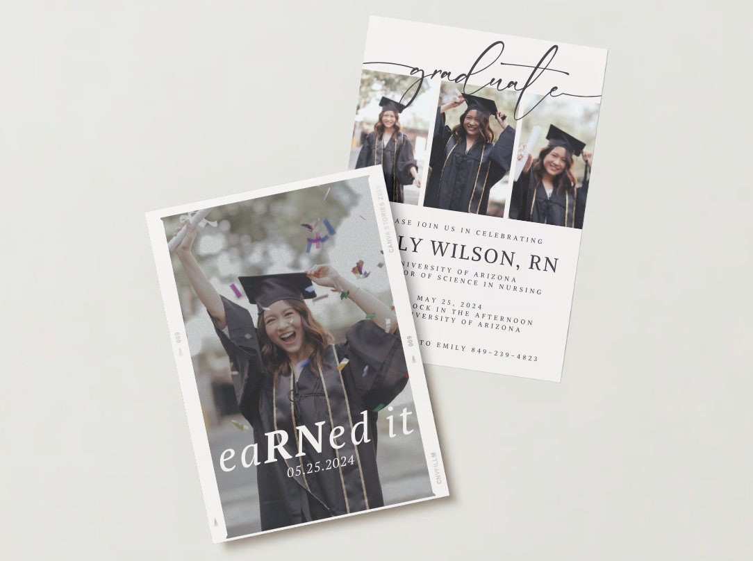 Graduation Invitation Template, Senior Graduate Announcement Template ...