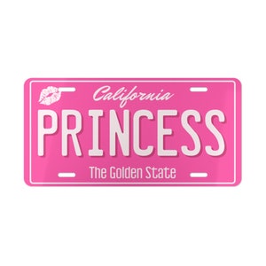 PRINCESS Y2K Feminine Barbie Pretty Cute License Plate Novelty - Etsy