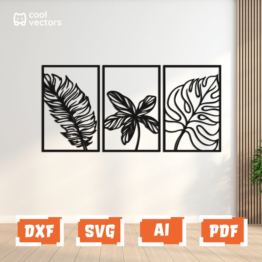 Laser Cut Files, Wall Art, Pdf Dxf Pdf Svg, Plasma Cut, Decorative ...