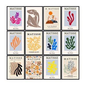50 Matisse Poster Bundle ,henri Matisse Wall Art , Fauvism Masterpieces ...