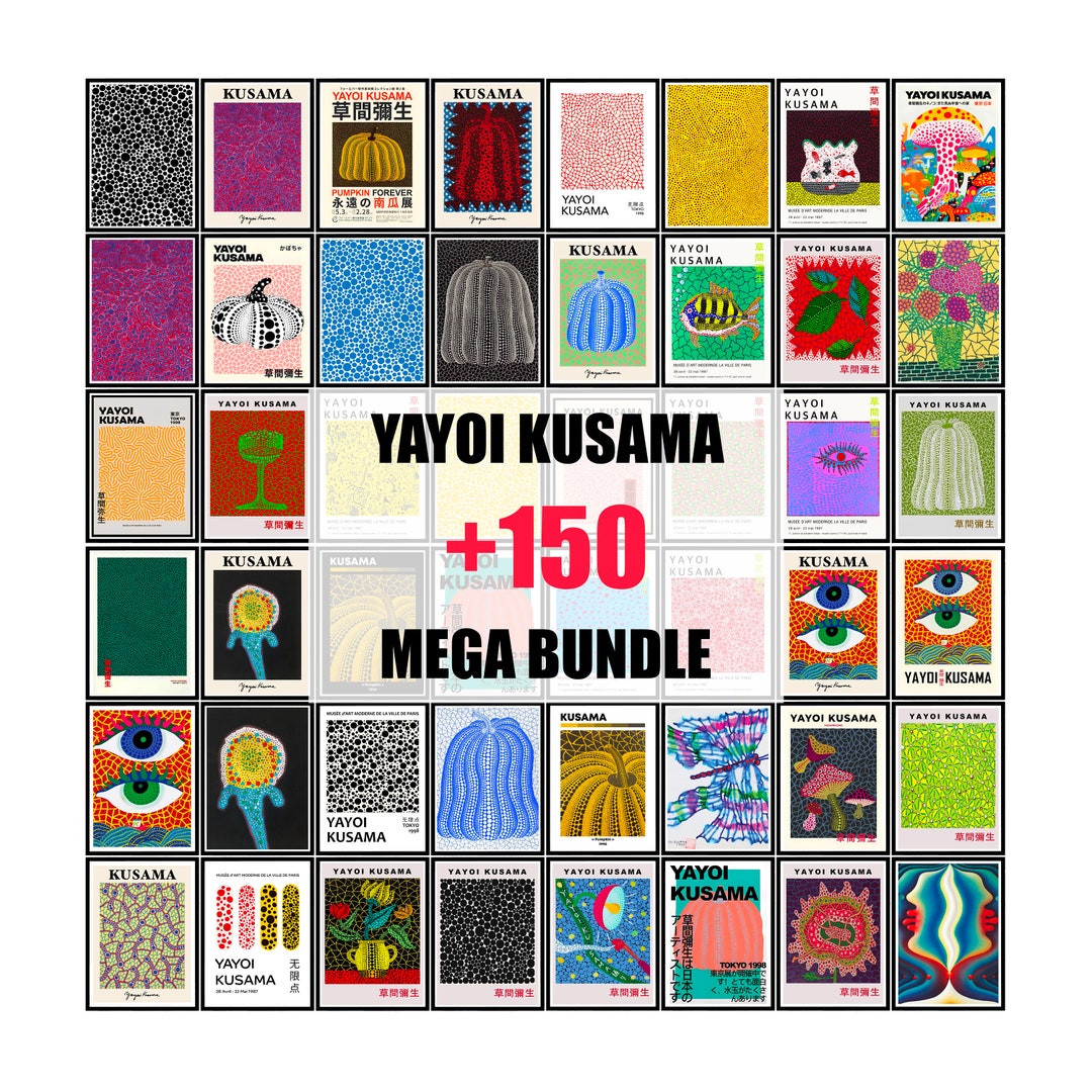 150 Yayoi Kusama Bundle, Japan Art Designer Artwork, Modern Art, Museum ...