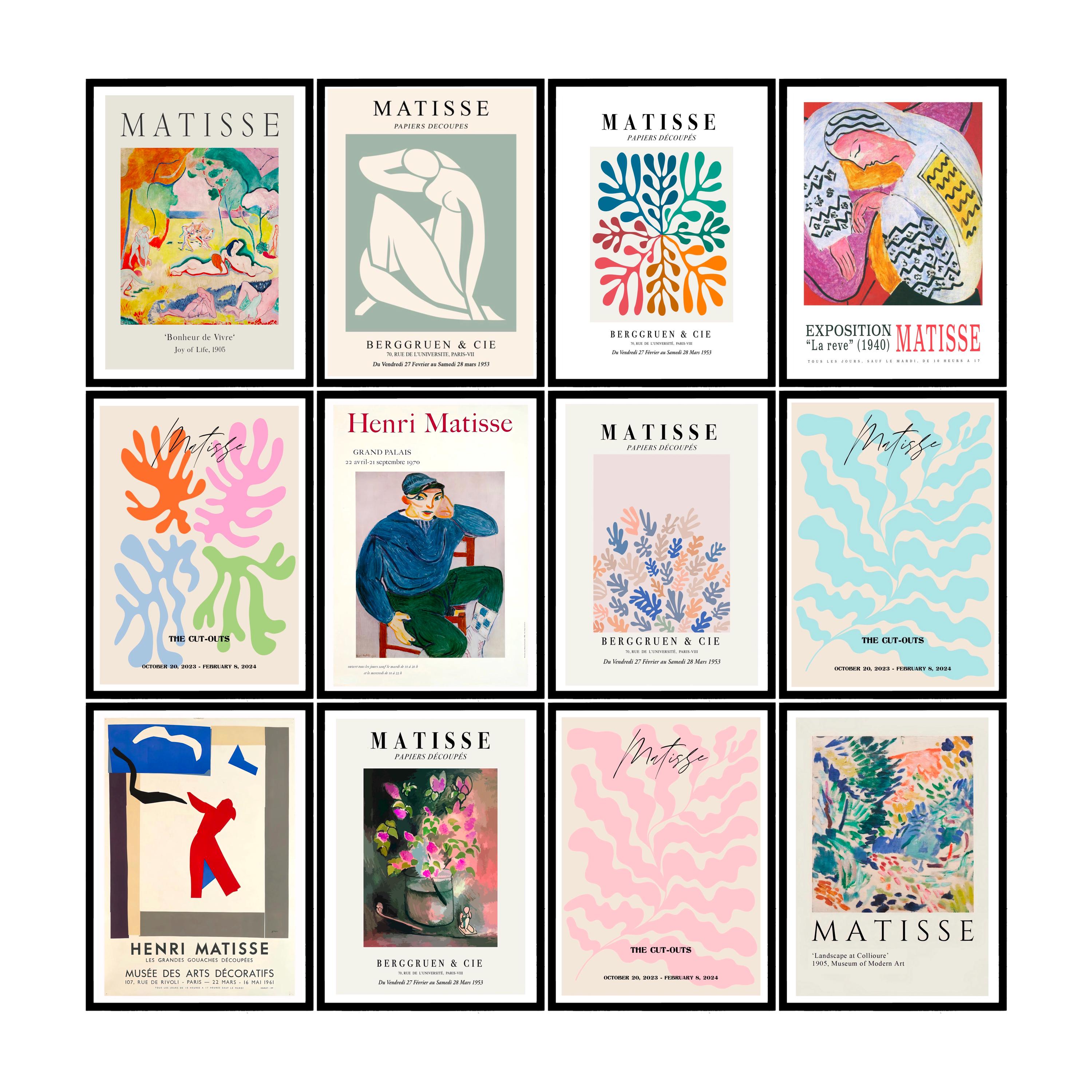 50 Matisse Poster Bundle ,henri Matisse Wall Art , Fauvism Masterpieces ...