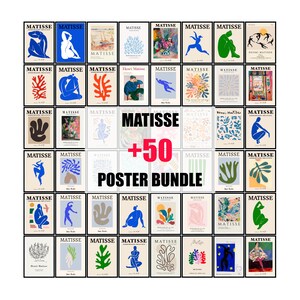50 Matisse Poster Bundle ,henri Matisse Wall Art , Fauvism Masterpieces ...