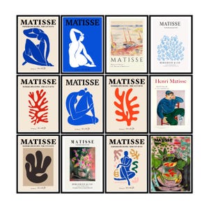 50 Matisse Poster Bundle ,henri Matisse Wall Art , Fauvism Masterpieces ...
