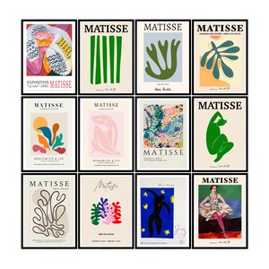 50 Matisse Poster Bundle ,henri Matisse Wall Art , Fauvism Masterpieces ...