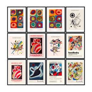 30+ Kandinsky Bundle Poster, Food Modern Art, Maximalist Printable Wall ...