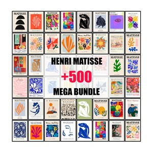 50 Matisse Poster Bundle ,henri Matisse Wall Art , Fauvism Masterpieces ...