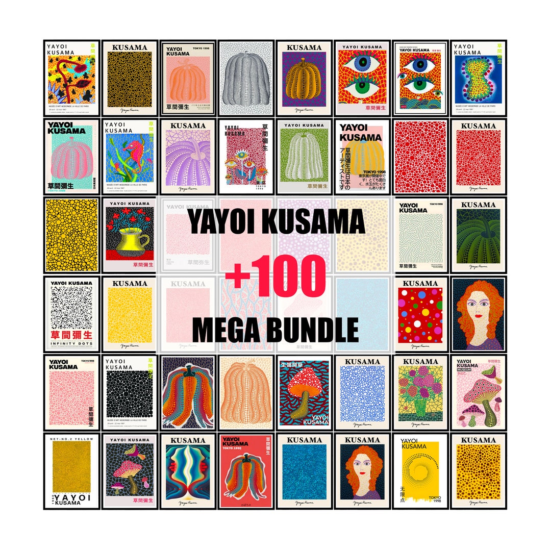 100 Yayoi Kusama Bundle, Japan Art Designer Artwork, Modern Art, Museum ...