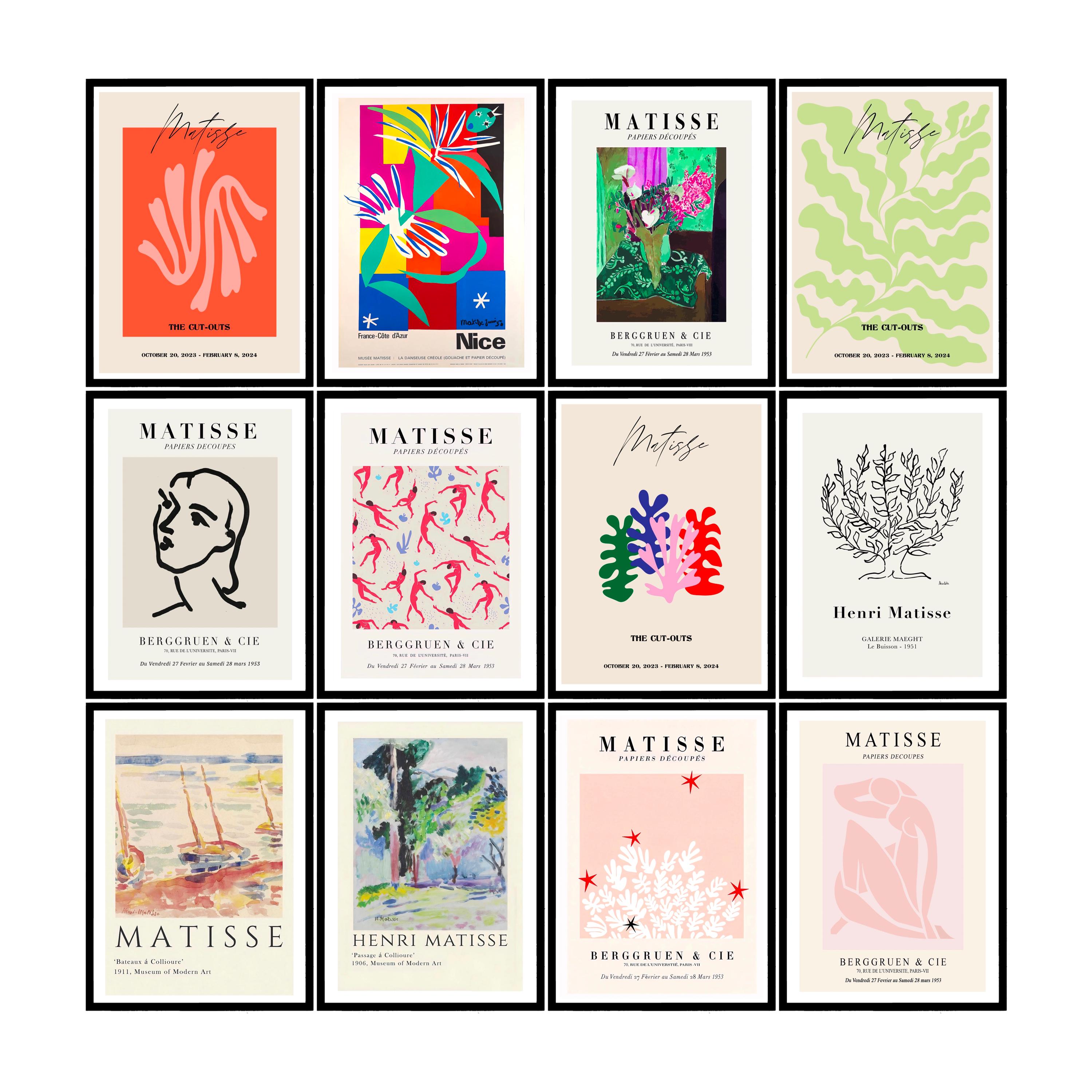 50 Matisse Poster Bundle ,henri Matisse Wall Art , Fauvism Masterpieces ...