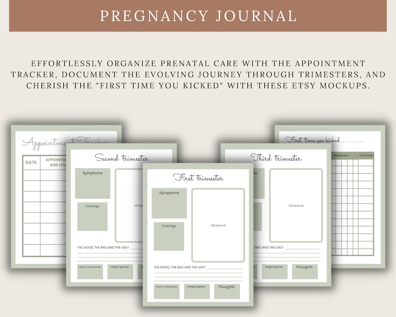 Editable Pregnancy Journal Template Capture Every Precious Moment With ...