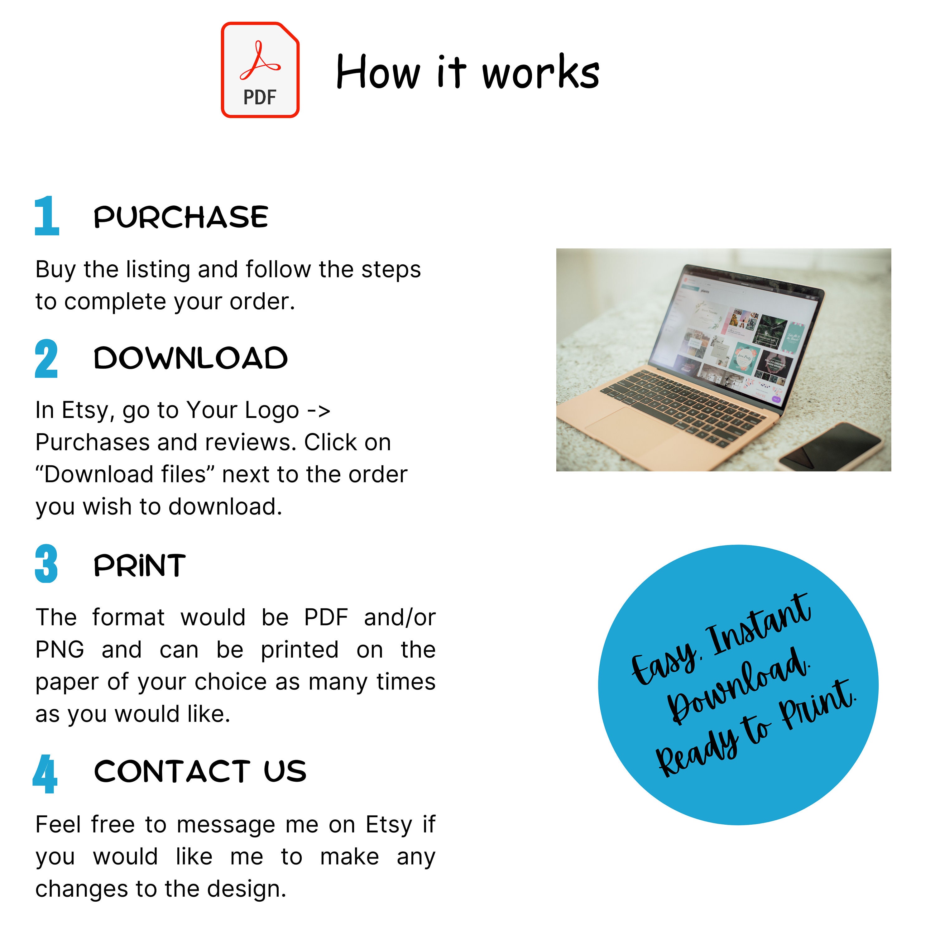 Merry Christmas Blank Note Card, Printable Holiday Note Card, Printable ...