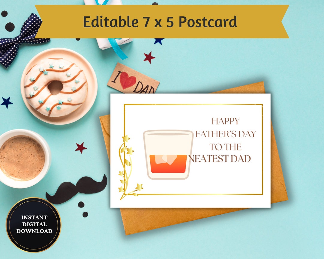 Father's Day Notecard | Printable & Digital Father's Day Card | Happy ...