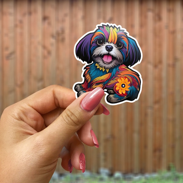 Shih Tzu Stickers - Etsy