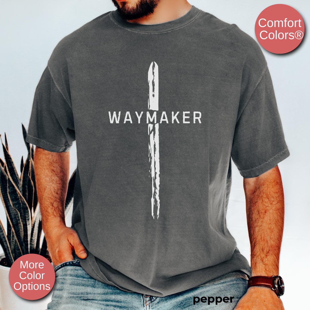 Waymaker Mens Jesus Shirt, Christian Shirt, Religious Shirts, Cross Tee ...