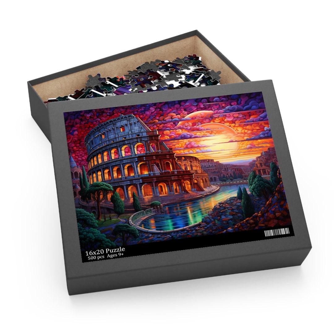 The Colosseum Picture Puzzle 120, 252, 500-piece, Wonders of the World ...