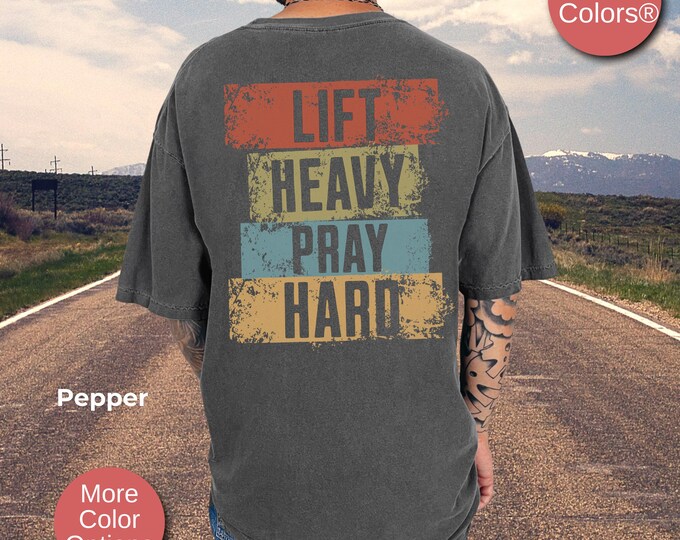 Lift Heavy Pray Hard Sweatshirt, Christ Gym Buddy Shirt for Christian ...
