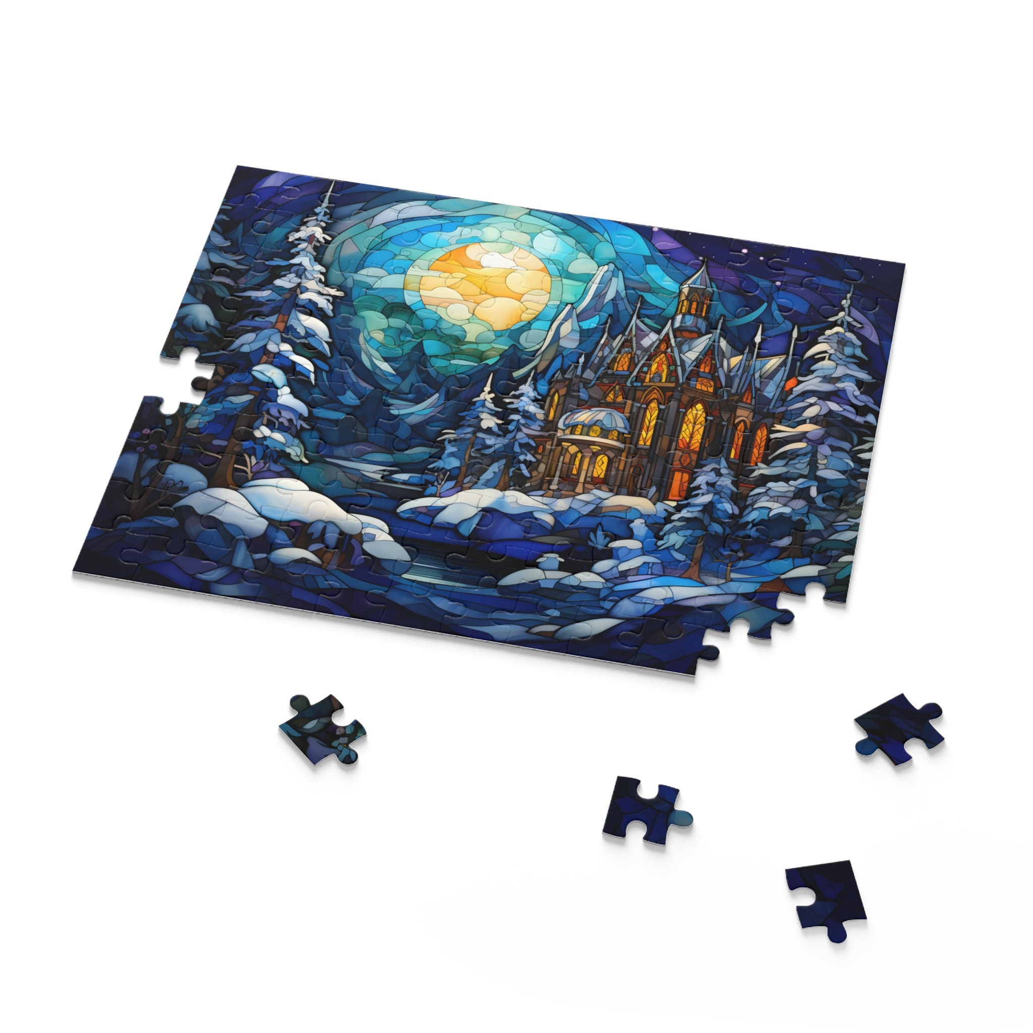 Winter Wonderland Puzzle 120 252 500-piece Winter Magic - Etsy