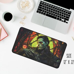 Frankenstein Computer Desk Mat, Halloween Desk Mat, Movie Monster Desk ...