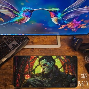 Frankenstein Computer Desk Mat, Halloween Desk Mat, Movie Monster Desk ...