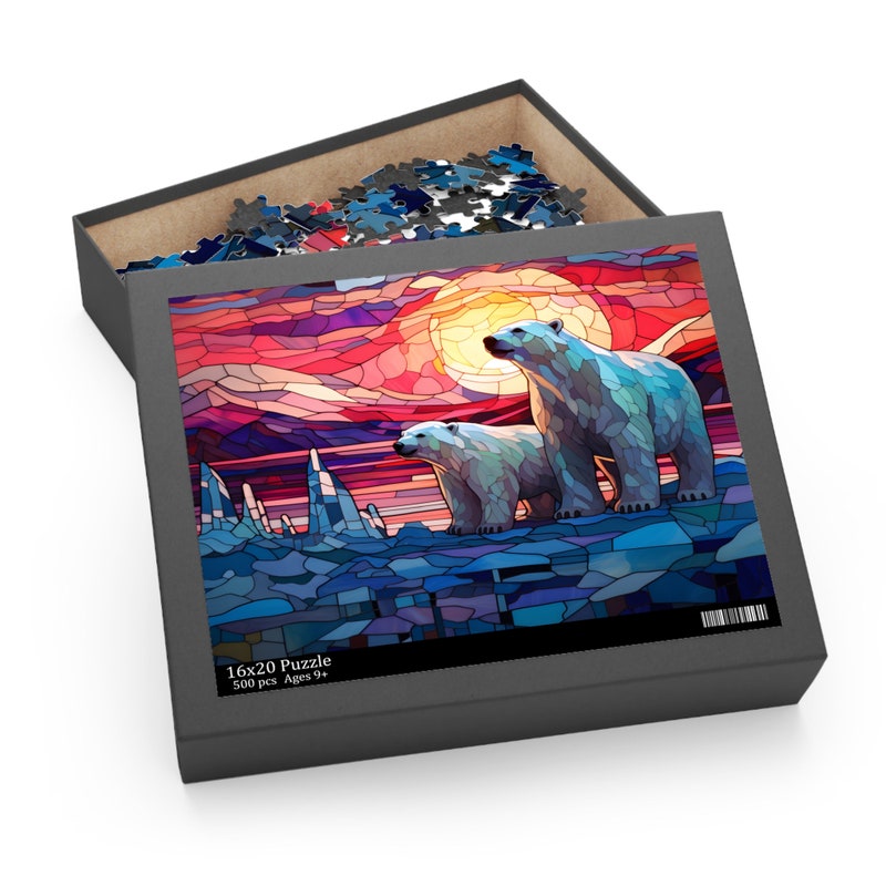 Polar Bear Puzzle - Etsy