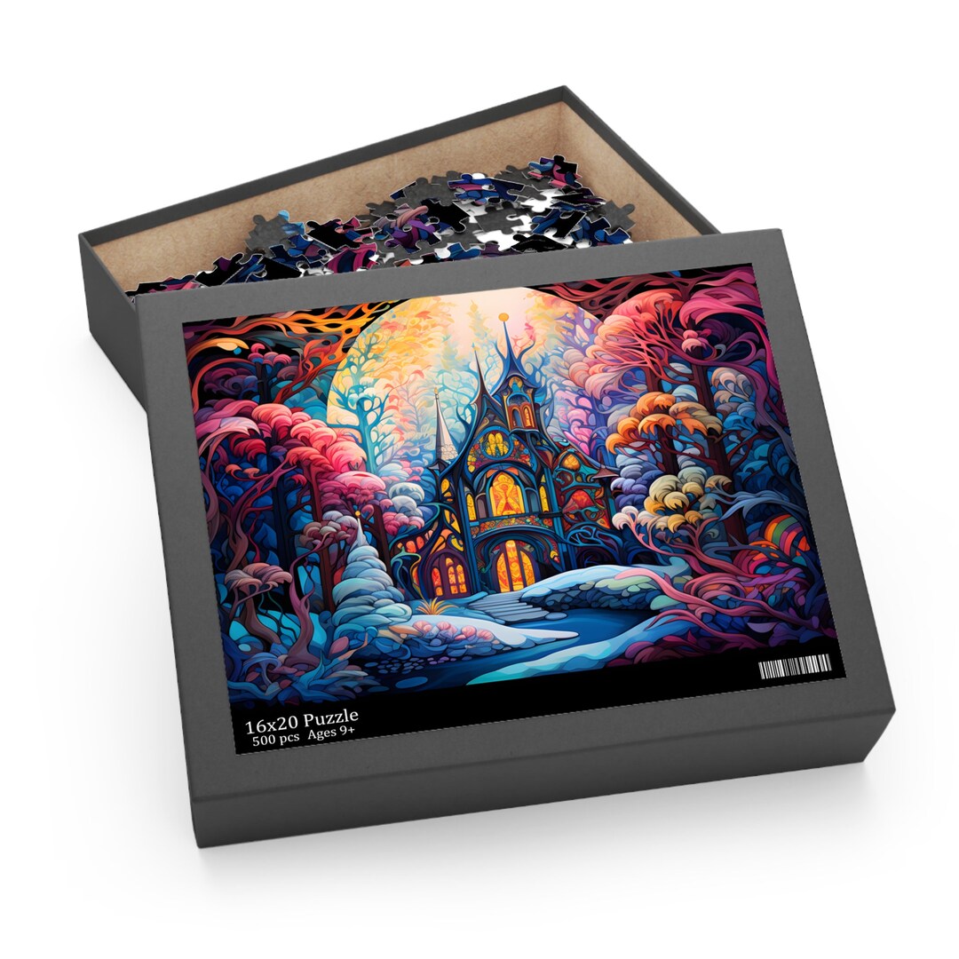 North Pole Winter Wonderland Puzzle Winter Magic Jigsaw Puzzle for ...