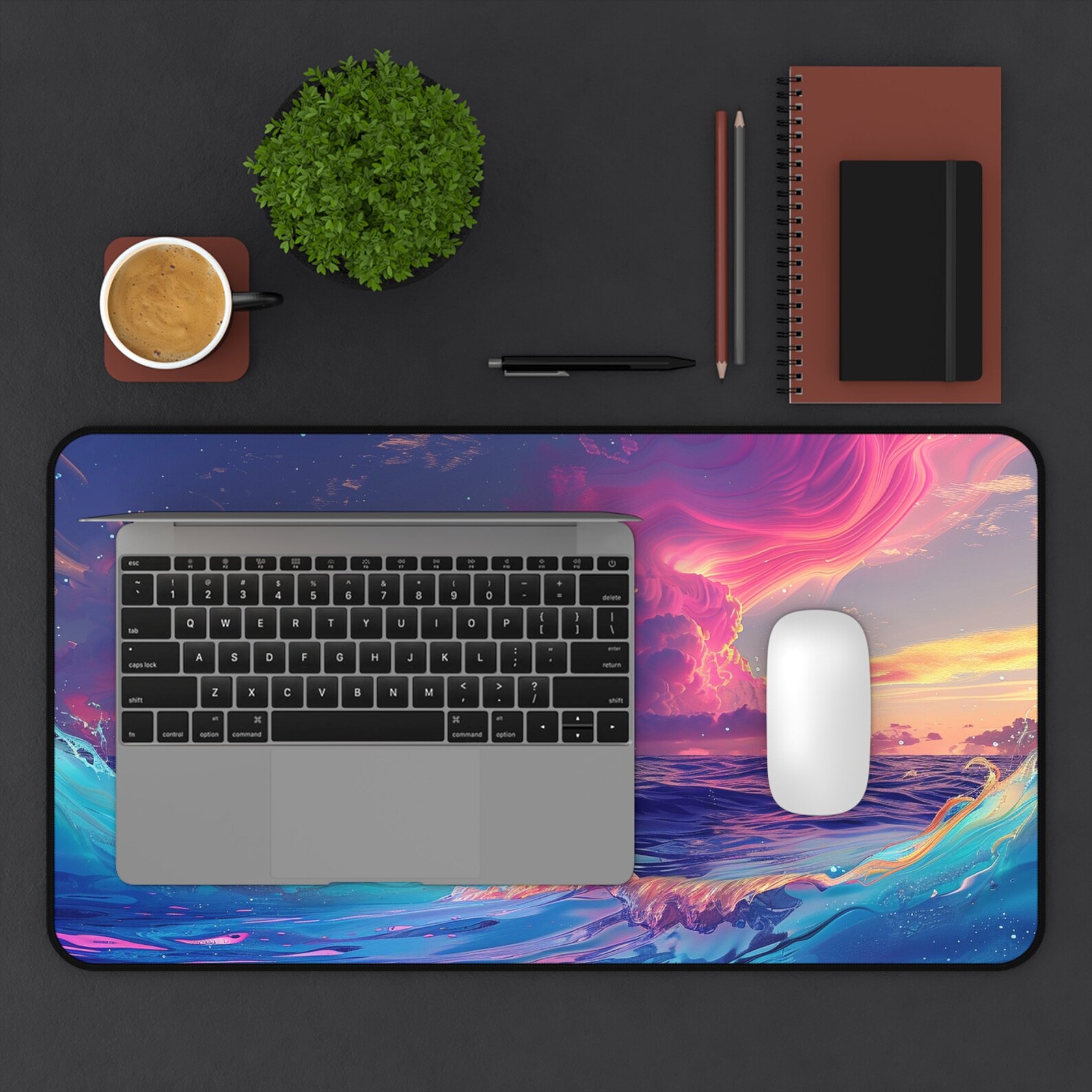Ocean Water Desk Mat Cottagecore Gaming Mouse Pad Sea Desk Accessory ...