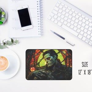 Frankenstein Computer Desk Mat, Halloween Desk Mat, Movie Monster Desk ...