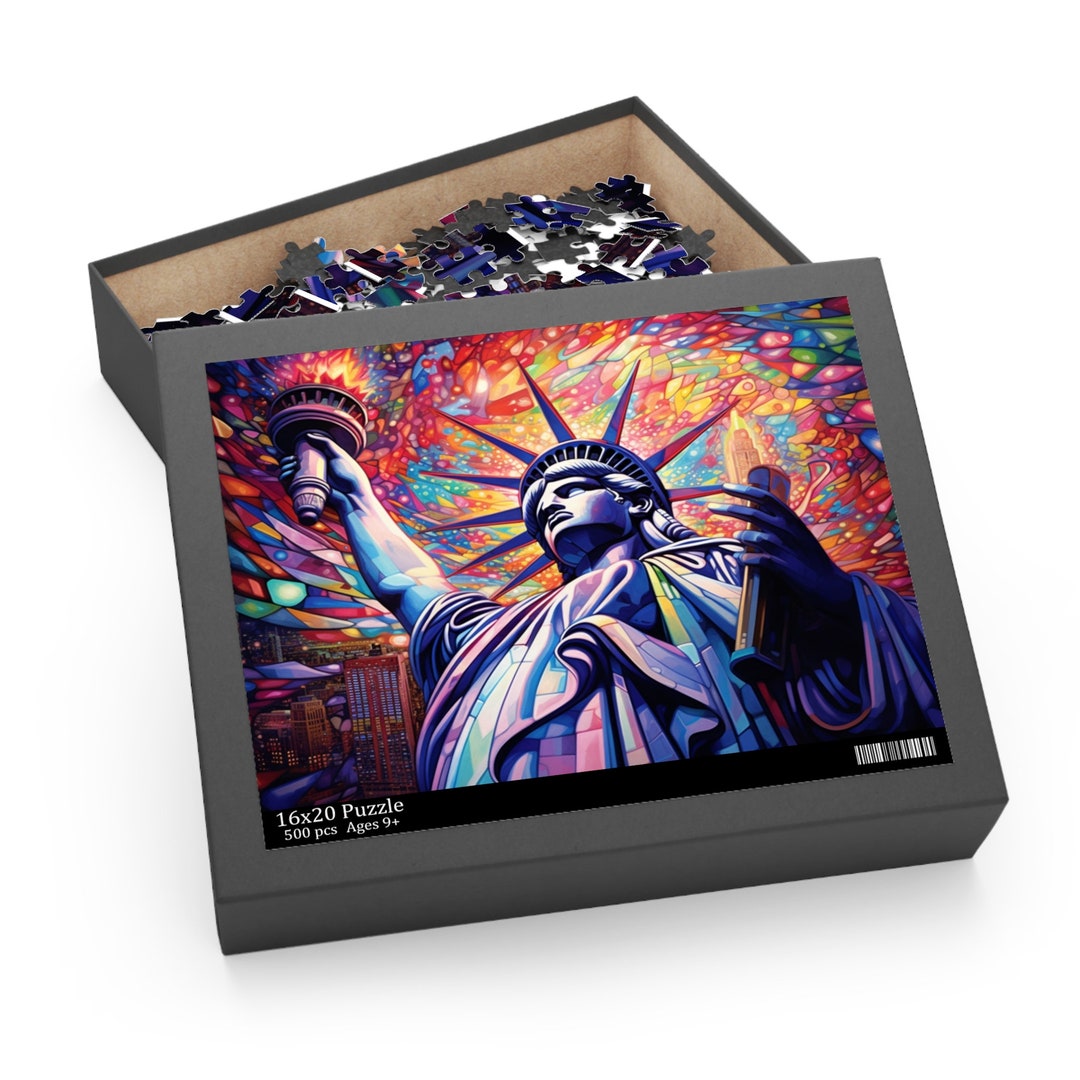 Statue of Liberty Picture Puzzle 120, 252, 500-piece, Wonders of the ...