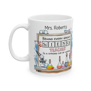 Custom Science Teacher Coffee Mug Design, Teacher Appreciation ...